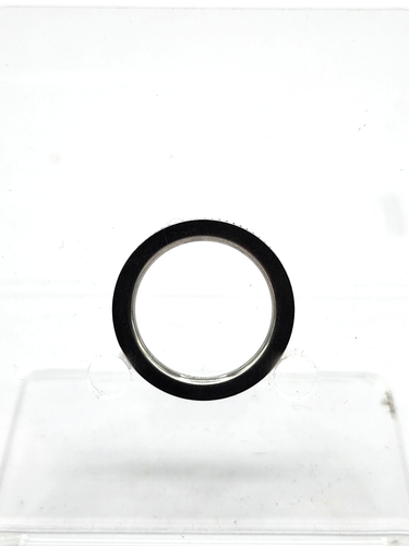 TeNo Steel Blaze Stainless Steel Ring with Black Cubic Zirconia Gems ...