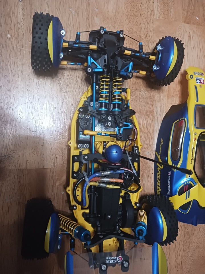 Tamiya Super Avante Yellow Chassis Hopups | eBay
