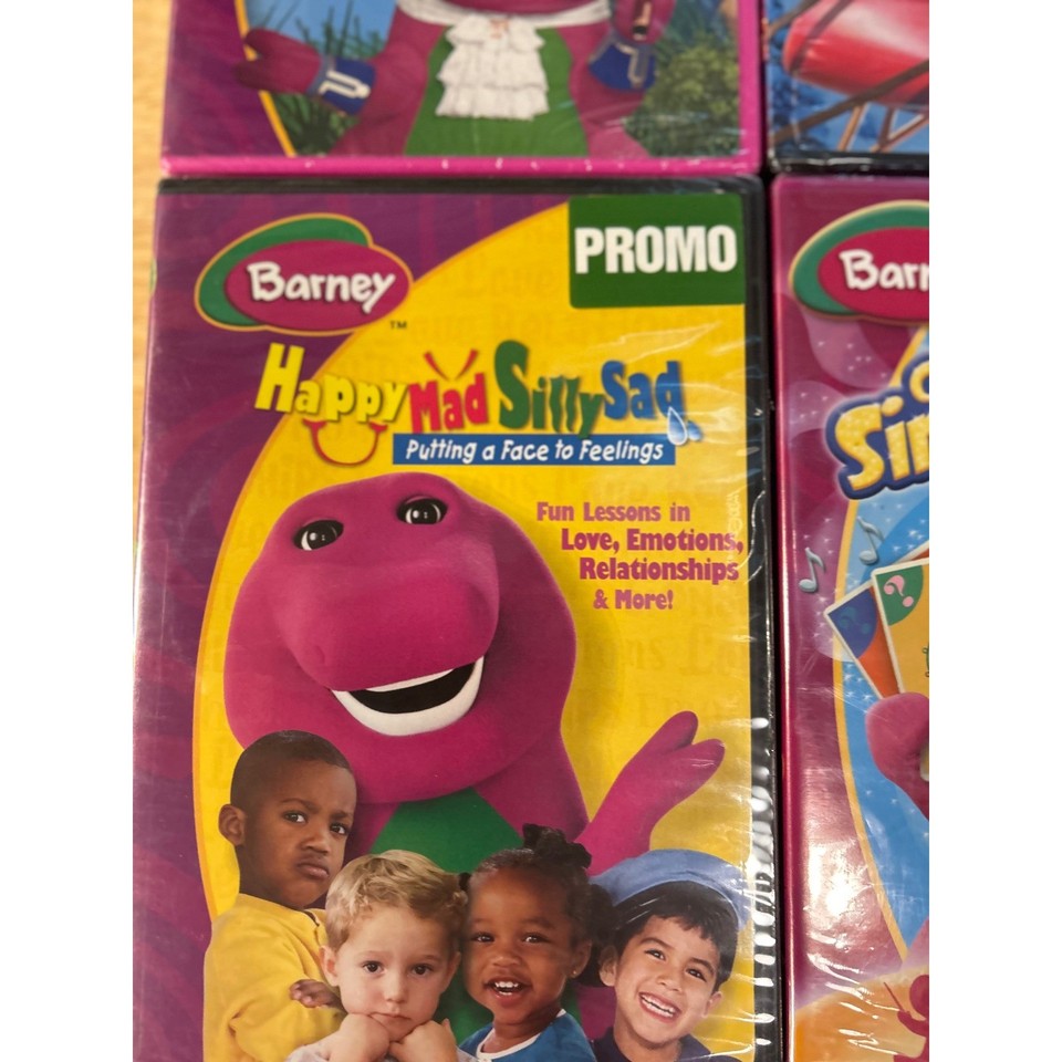 Barney DVD Sealed Lot of 6 Children's TV Promo Imagination Showtime New ...