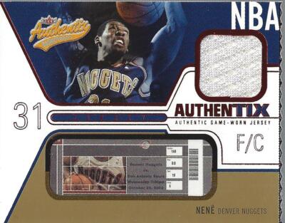 2003-04 Fleer Authentix Jersey Authentix #JAN Nene Jersey - NM-MT | eBay