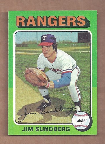 1975 Topps #567 JIM SUNDBERG ROOKIE RC **CENTERED** NEAR MINT CONDITION ...