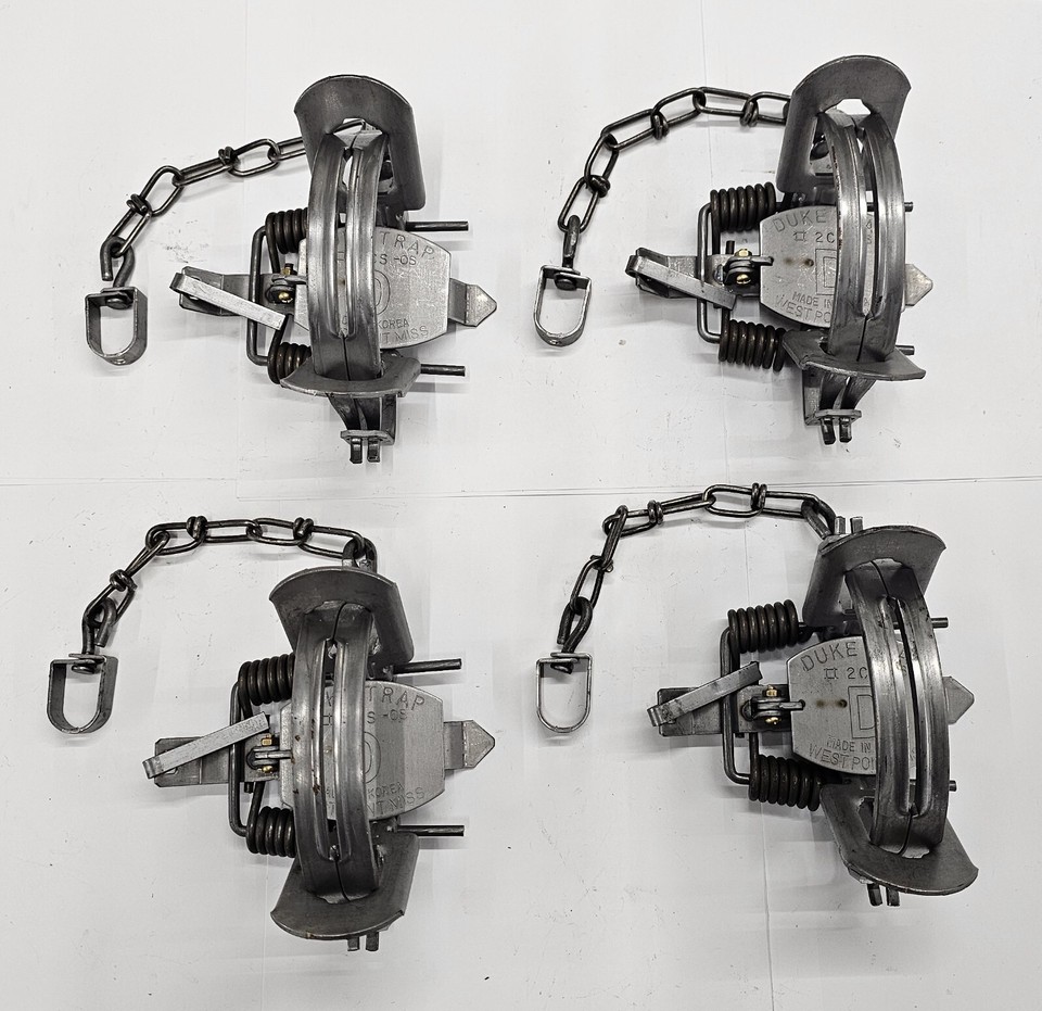 Duke # 2 Coil Spring Traps Chose Size & Quantity Coyote Bobcat Fox Lynx ...