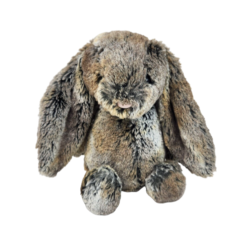 12" JELLYCAT WOODLAND BABE BROWN / GRAY BUNNY RABBIT STUFFED ANIMAL ...