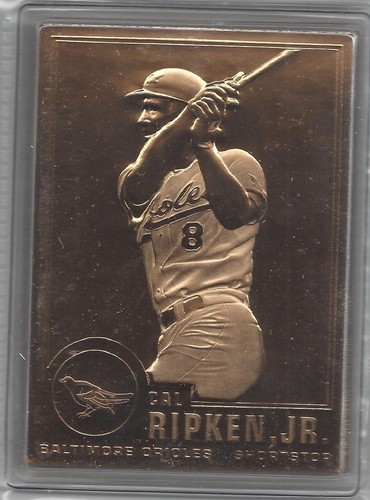 Cal Ripken Jr. 2000 Danbury Mint Sealed 22 kt Gold Card # 52 | eBay