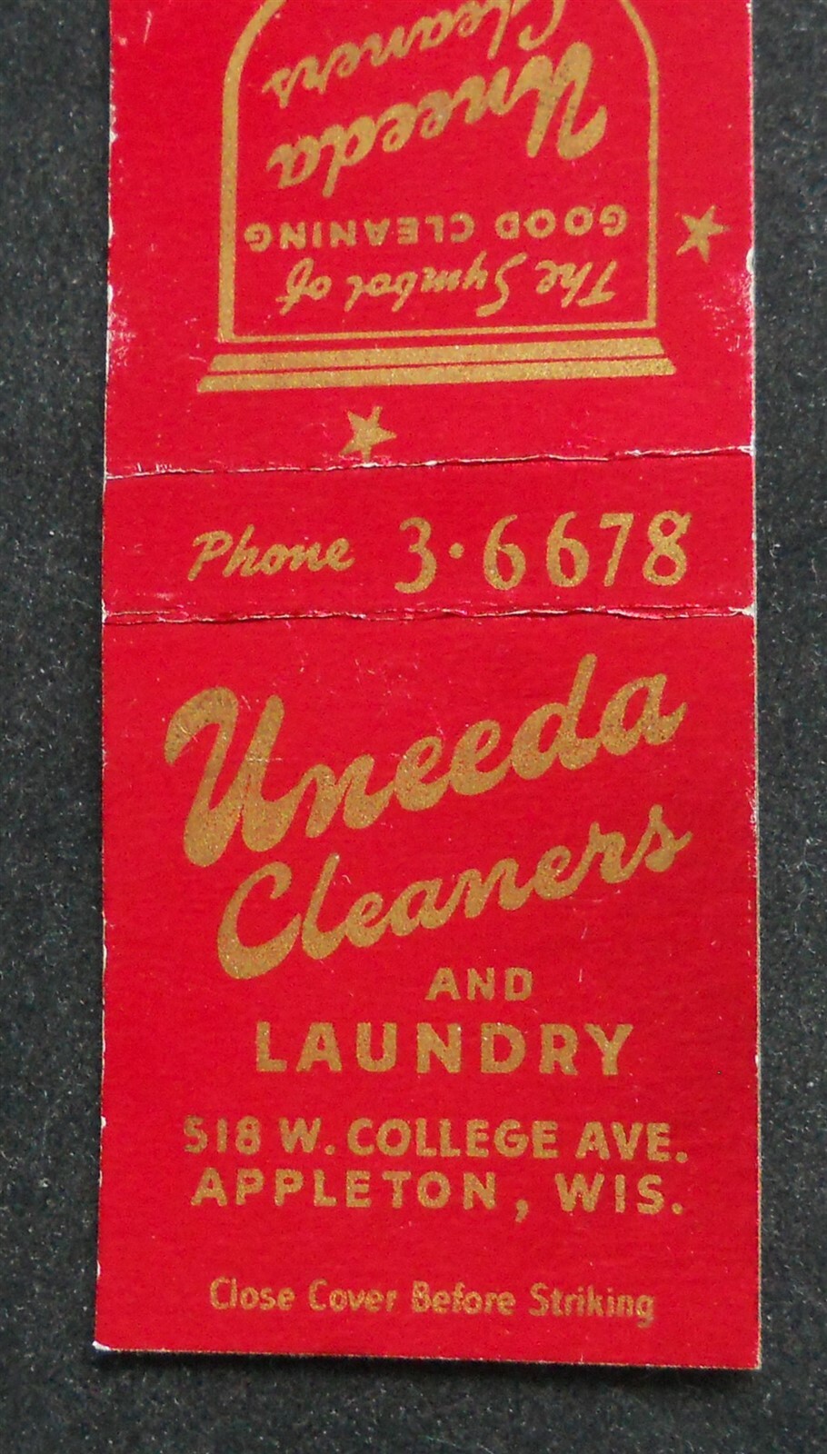 1940s Uneeda Cleaners and Laundry 518 W. College Ave. Appleton WI ...