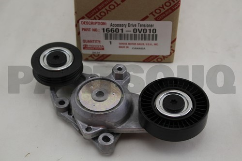 166010V010 Genuine Toyota TENSIONER SUB-ASSY, V-RIBBED BELT 16601-0V010 ...