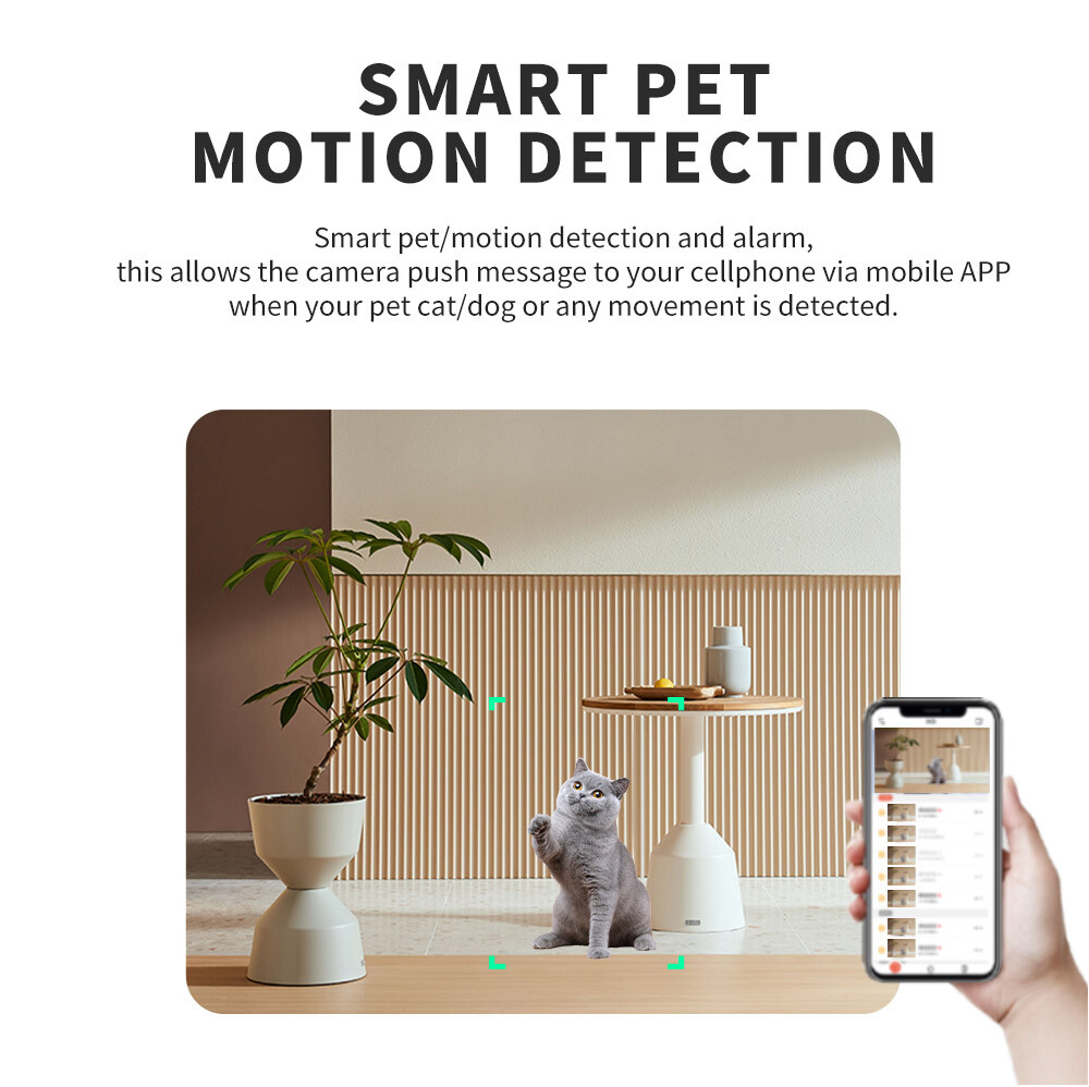 Skyworth 3K 5MP Smart Indoor Security Camera H50 Pro 2.4G 5G WIFI Baby ...