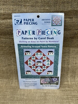 Paper Piecing Patterns by Carol Doak - Around Town - New | eBay
