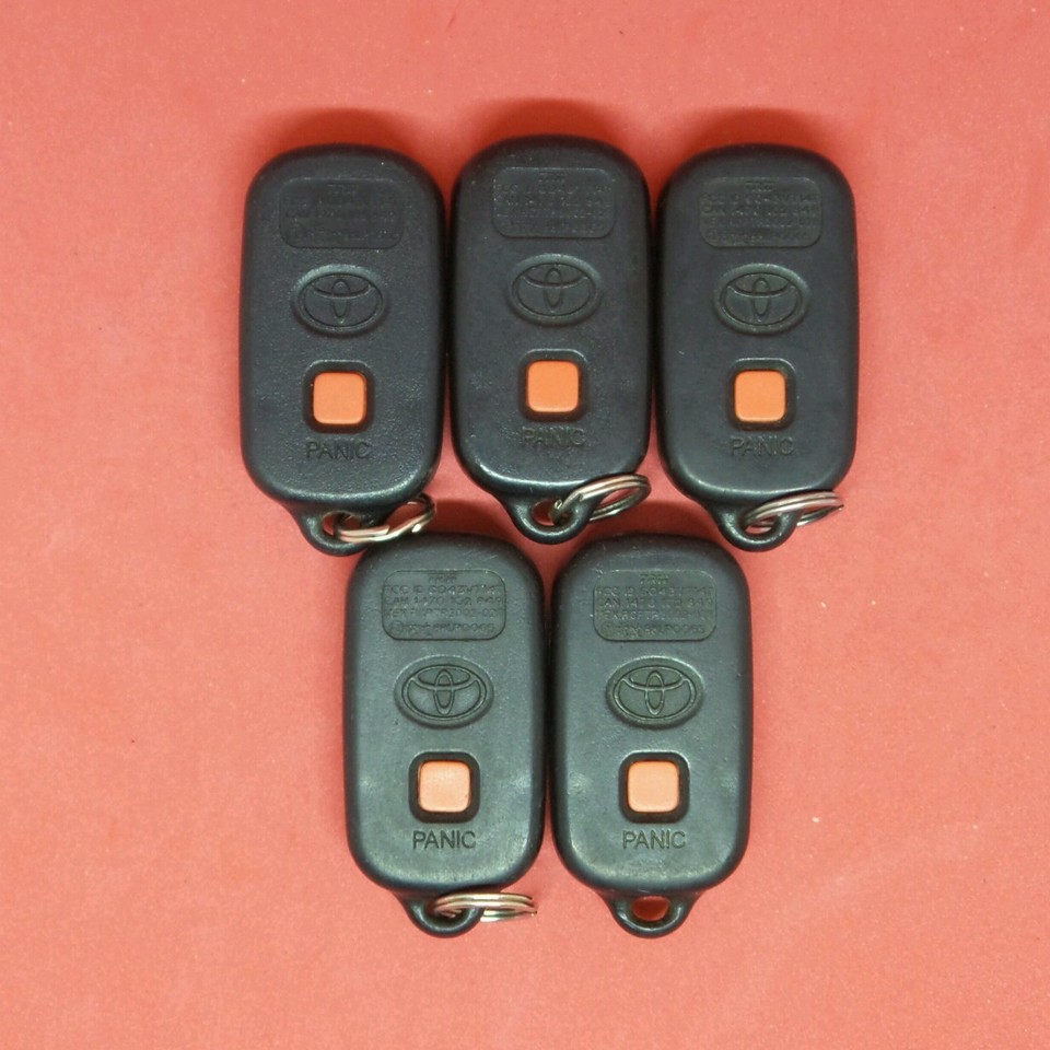 LOT OF FIVE (5) Toyota OEM Keyless Entry Remote 4B Trunk - GQ43VT14T | eBay
