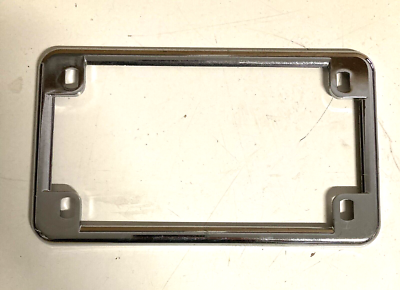 Motorcycle Metal Chrome License Plate Cover Frame | eBay