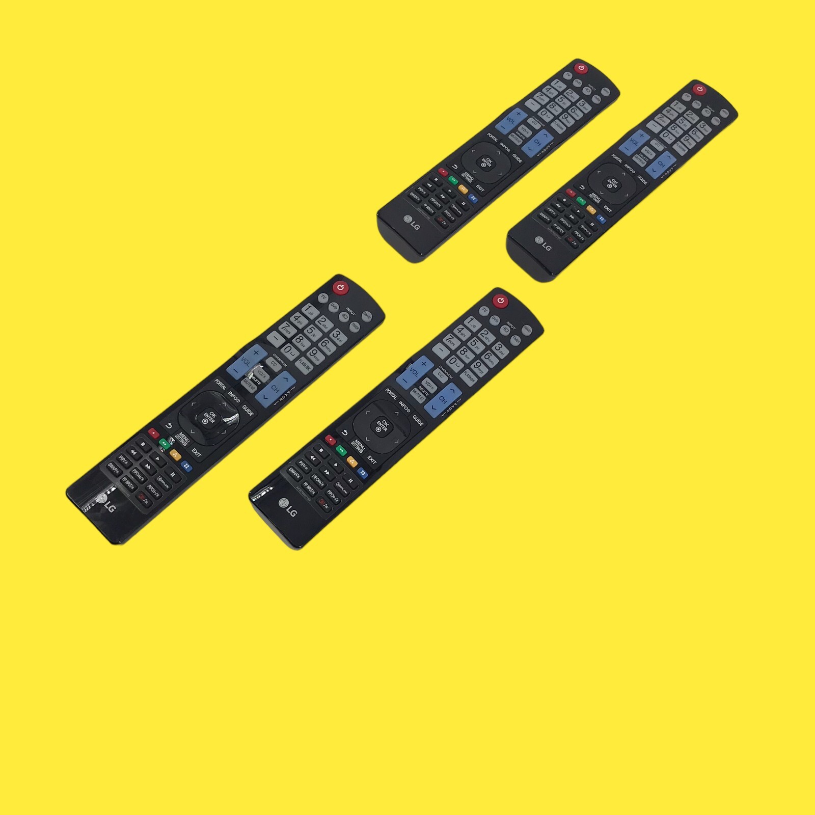 Lot of 4 - Original LG AKB76037102 Hospitality Remote Control #3054 z34 ...