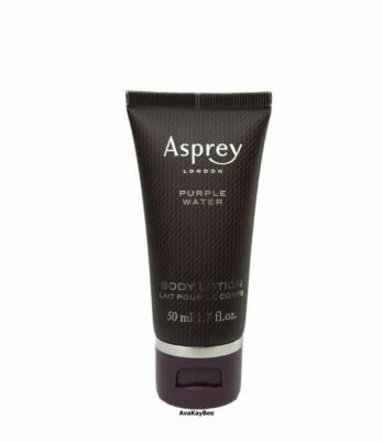 ASPREY London Purple Water Body LOTION Large Size 1.7 oz /50ml ea ...