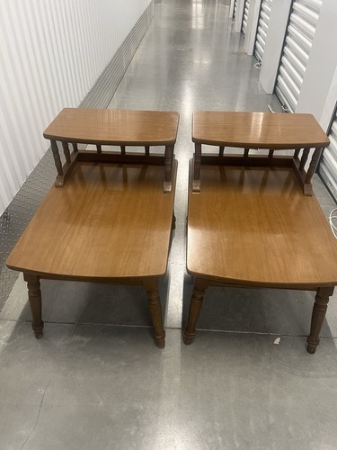Vintage Mid-Century Modern Mersman #8691 2 Tier Step End Tables ...