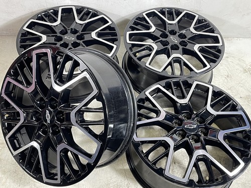 4 2023 Chevy Blazer 21" Factory OEM Wheels Rims 84549108 gloss black ...