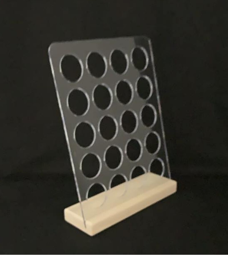20 K-cup (1.7") Pods Wood Stand & Acrylic Coffee Pod Stand Holder | eBay
