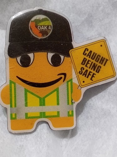 Peccy Pin Caught Being Safe Amazon Green Safety Vest Road Sign Oak4 ...