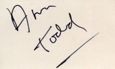 T-ANN TODD autographed card with COA | eBay