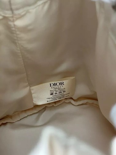 DIOR Drawstring Cosmetic Makeup Pouch Bag - Beige | eBay