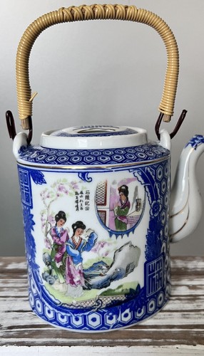 Vintage Yamayo Japan Teapot, Blue and White China | eBay