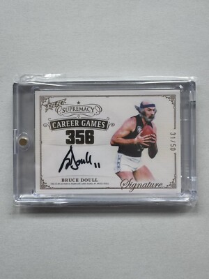 2024 Supremacy Career Games Signature Bruce Doull 31/50 Blues | eBay