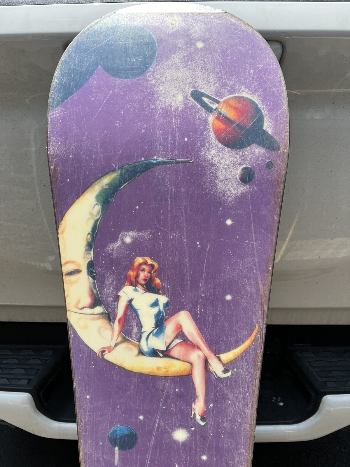 Burton Mission 56 Rippey Snowboard Jim Rippey Ripper Moon Pin up | eBay
