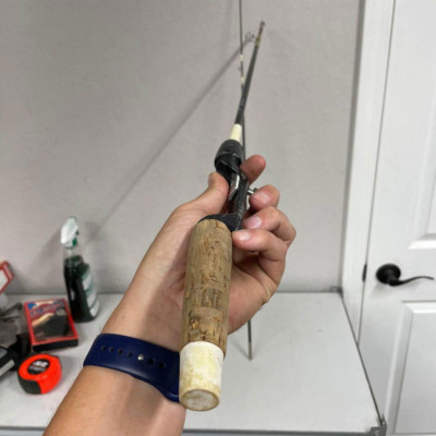 VTG FIHMASTER FISHMASTER No 654 Black 2 PC Fishing Rod Pole 6’0” Cork ...