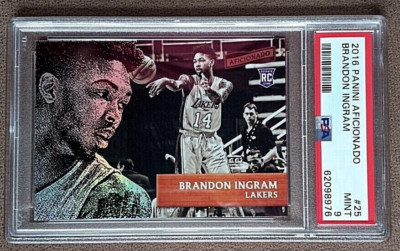 2016-17 Panini Aficionado Brandon Ingram RC Rookie Card #25 ~ PSA ...