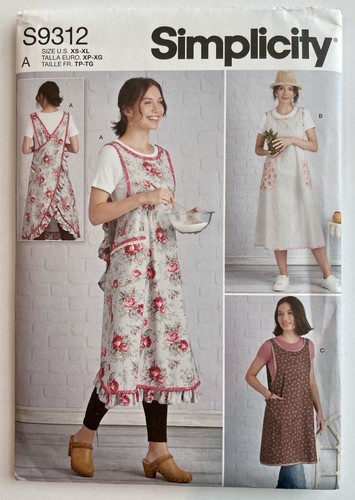 Simplicity Smock Apron Pattern S9312, Sizes XS-XL | eBay