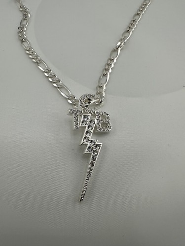 Elvis TCB pendant with 21" silver chain | eBay