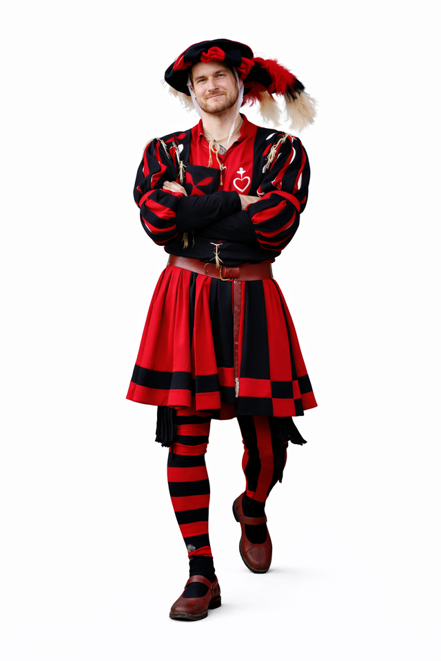 Renaissance German Landsknecht Outfit For Men-Medieval Festival Costume ...