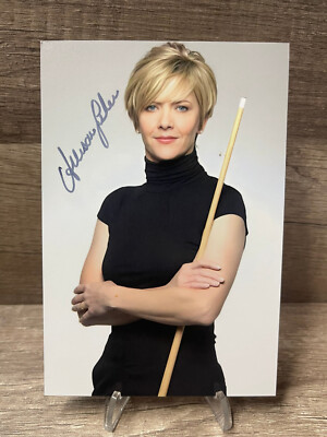 Allison Fisher Billiards Pool Player Hand Signed 4x6 Photo TC46-5777 | eBay