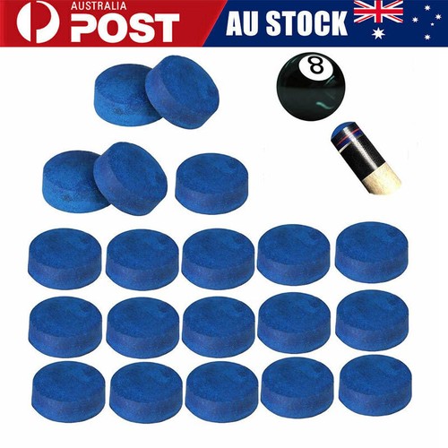 50x Pool Snooker Billiard Table Cue Stick Leather Blue Glue on Type ...