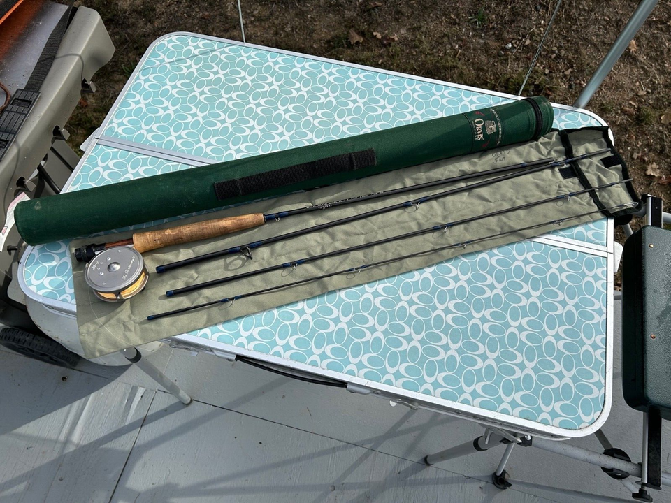 ORVIS SILVER LABEL TL TIP FLEX 9.5 FLY ROD (REEL SEEN IN PIC NOT ...