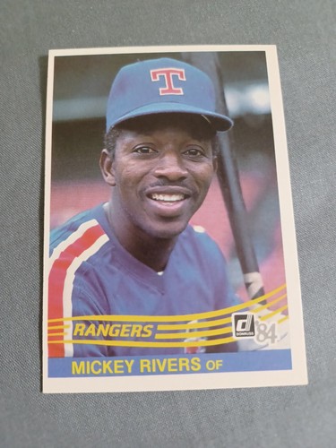 MICKEY RIVERS 1984 Donruss # 465 Baseball Card TEXAS RANGERS 84 O/C | eBay