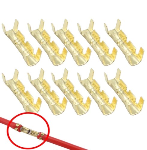 U Shaped Terminal Tab Cold Inserts Connectors Small Teeth 3.3to1.5mm2 ...