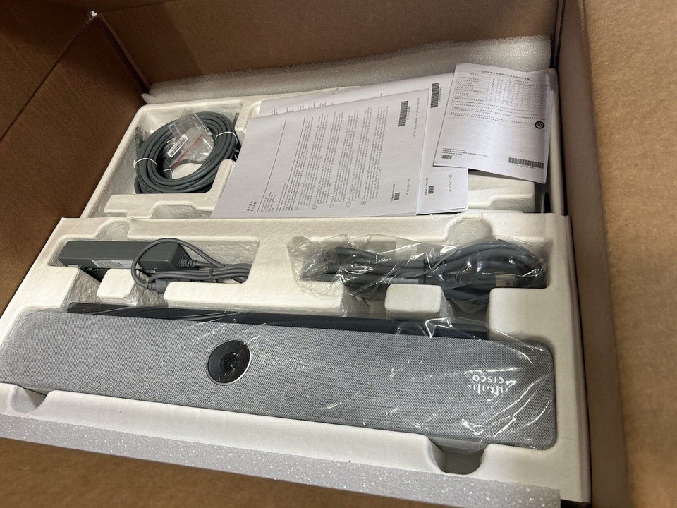Cisco Webex CS-BAR-T-K9 TTC7-28 Room Bar Video Conferencing like CS-BAR ...