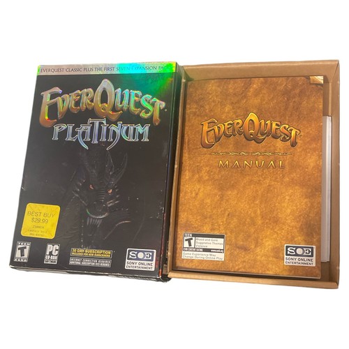 EverQuest Platinum for PC Original Box Manual Only No Disk , Map 2004 ...