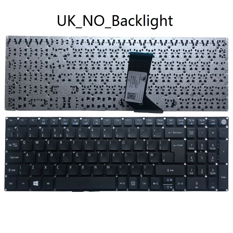 UK keyboard ACER Aspire E5-575 E5-575G E5-575TG E5-523 E5-523G TMP259 ...