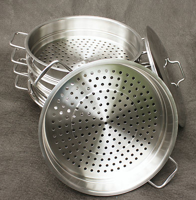 Dumpling Steamer Stainless Steel 6pc Oriental Uzbek Mantovarka ...