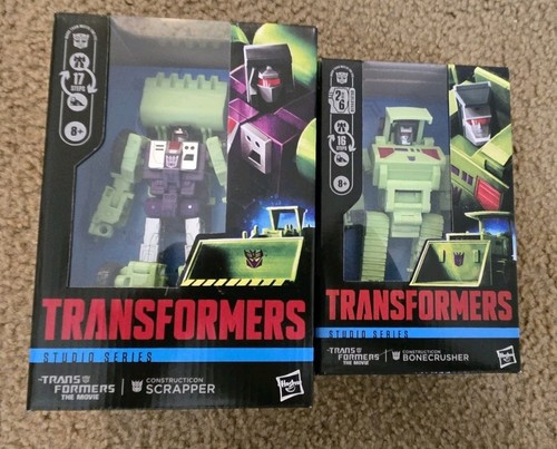 Transformers Studio Series 86 Bonecrusher & Scrapper Devastator ...