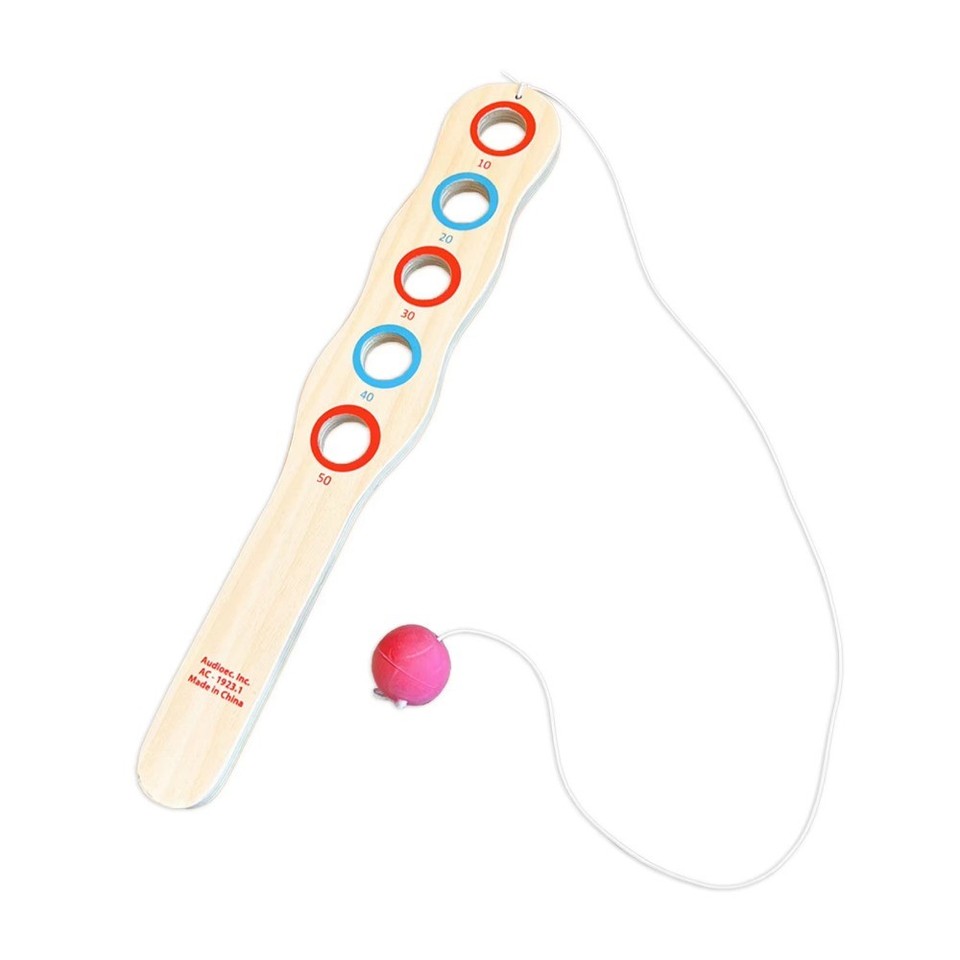Elastic String Wooden Target Ball Rebound Ball Game Hand Eye ...