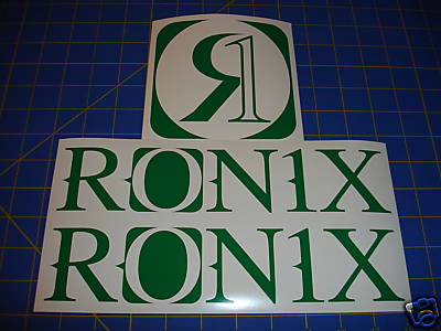 RONIX GREEN LOGO STICKER DECAL YOU GET 2 WAKEBOARD With FREE | eBay