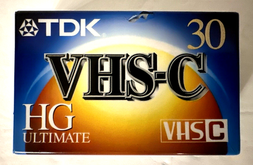 TDK VHS-C TC-30HG ULTIMATE Camcorder Compact Video Cassette Tape - NEW ...