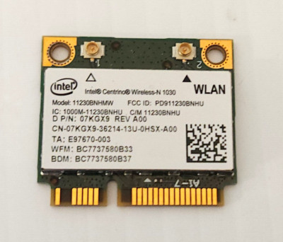 Intel Centrino Wireless- N 1030 card Model: 11230BNHMW / 07KGX9 | eBay