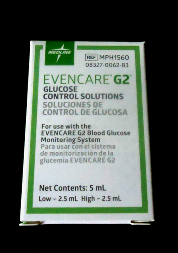 Medline EVENCARE G2 Glucose Hi/Lo Control Solutions MPH1560 | eBay