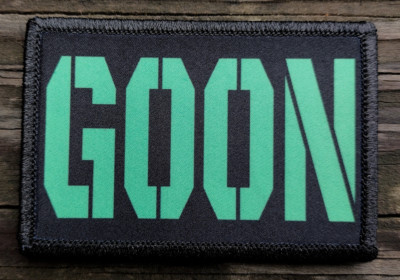 GOON Green Morale Patch Hook and Loop Army Custom Tactical Funny 2A NVG ...