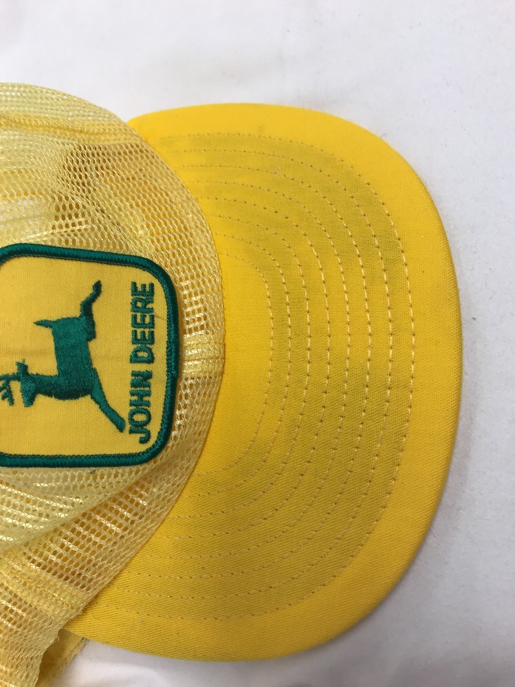 Rare Vintage John Deere Yellow Patch Mesh SnapBack Ha… - Gem