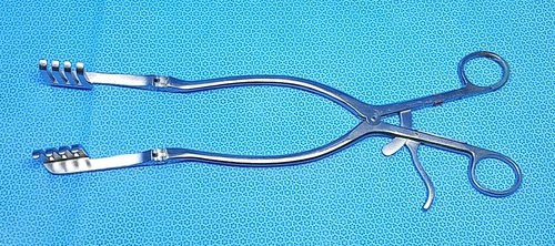 KMedic KM 52-484 Beckman - Adson Retractor, 4 x 4 Prongs, Blunt, 12 1/4 ...