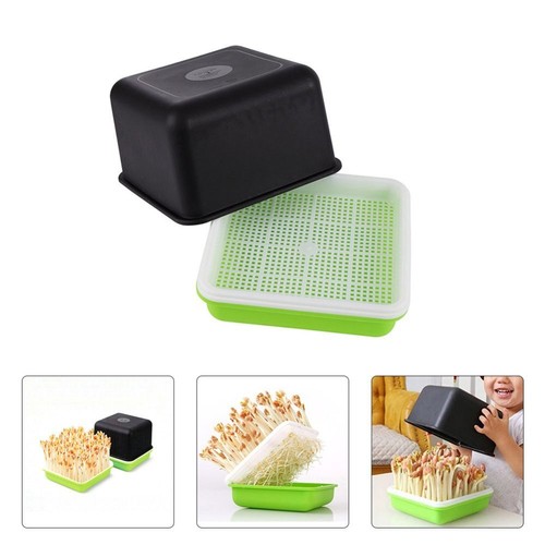 4Pcs Plastic Hydroponic Sprout Planting Box Peanut Bean Sprout Planting ...