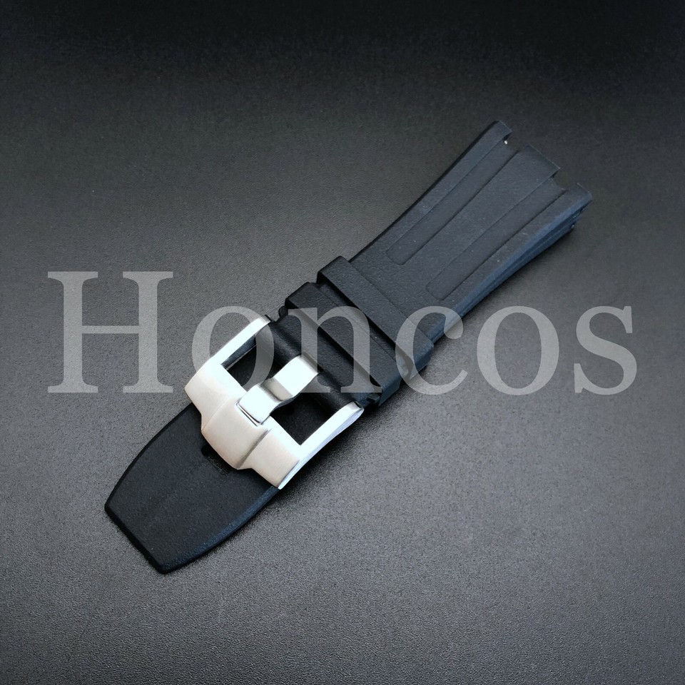 28MM Rubber Watch Strap Band Fits For AP Royal Oak Diver Offshore 15703 ...